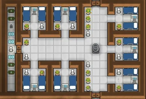 Hospital Double rooms ⋆ RimWorld Base