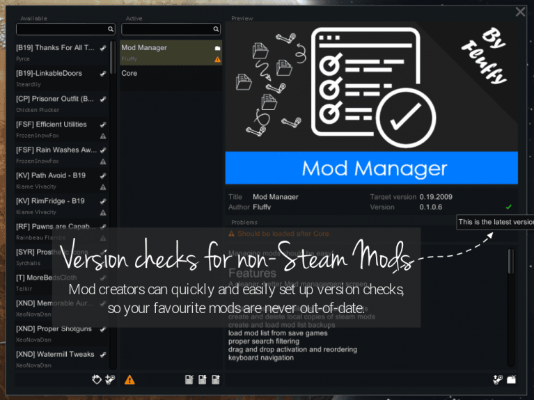 Mod Manager ⋆ RimWorld Base