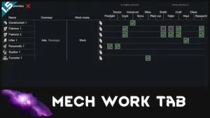 Mech Work Tab Mod ⋆ RimWorld Base
