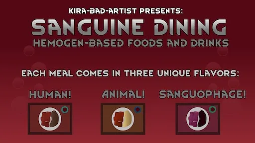 Sanguine Dining Mod: Hemogen-Based Foods and Drinks ⋆ RimWorld Base
