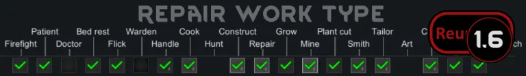 Repair Work Type Mod ⋆ RimWorld Base