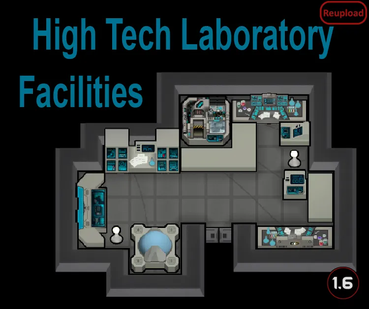 High Tech Laboratory Facilities Mod ⋆ RimWorld Base